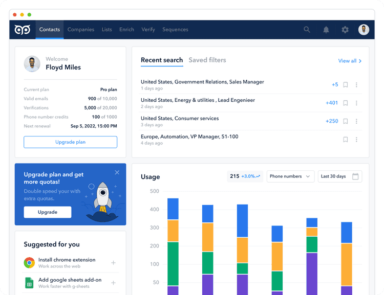 Contact management software • online CRM